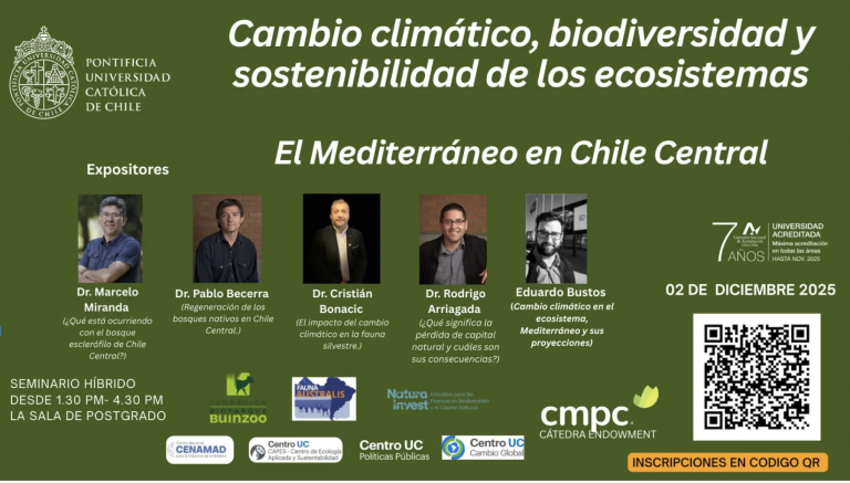 Seminario abordó el vínculo entre cambio climático, biodiversidad y ...